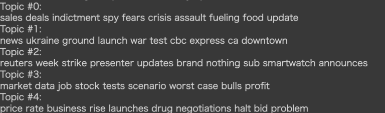 トピックモデルについて解説！ニュース記事をLDA Pythonで分析してみよう！｜スタビジ